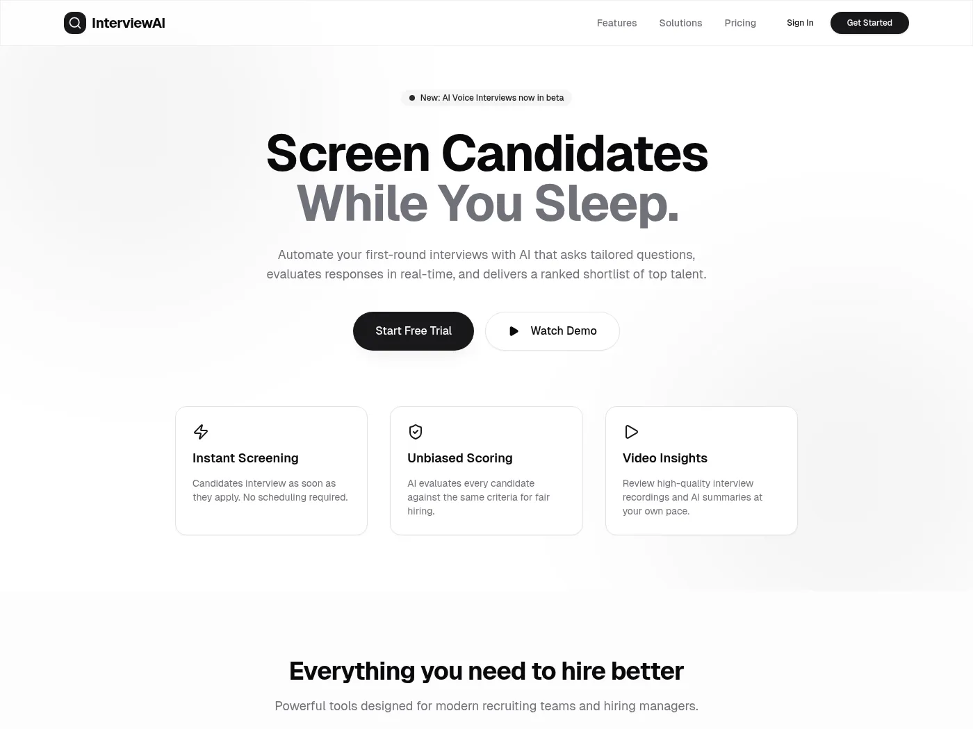 AI Interview Screener
