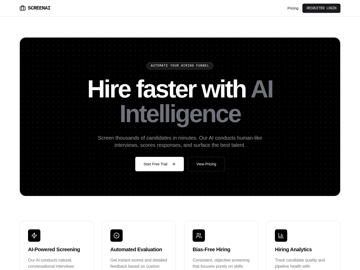 AI Interview Screen