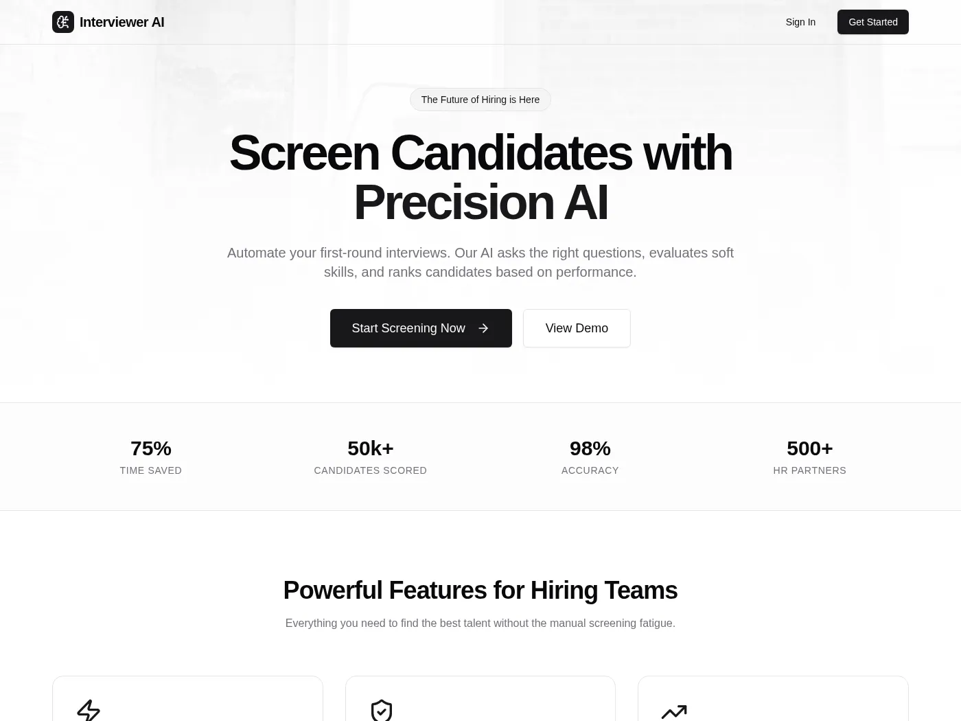 AI Interview Screener