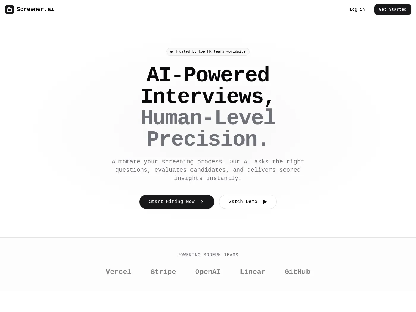 AI Interview Screener