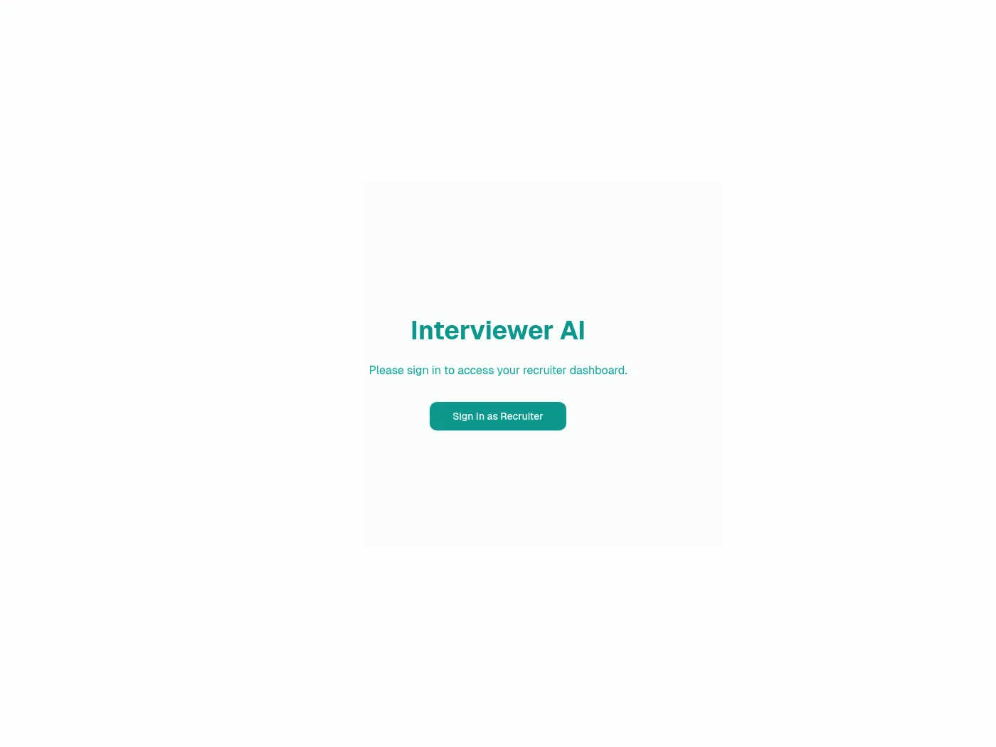 AI Interview Screener