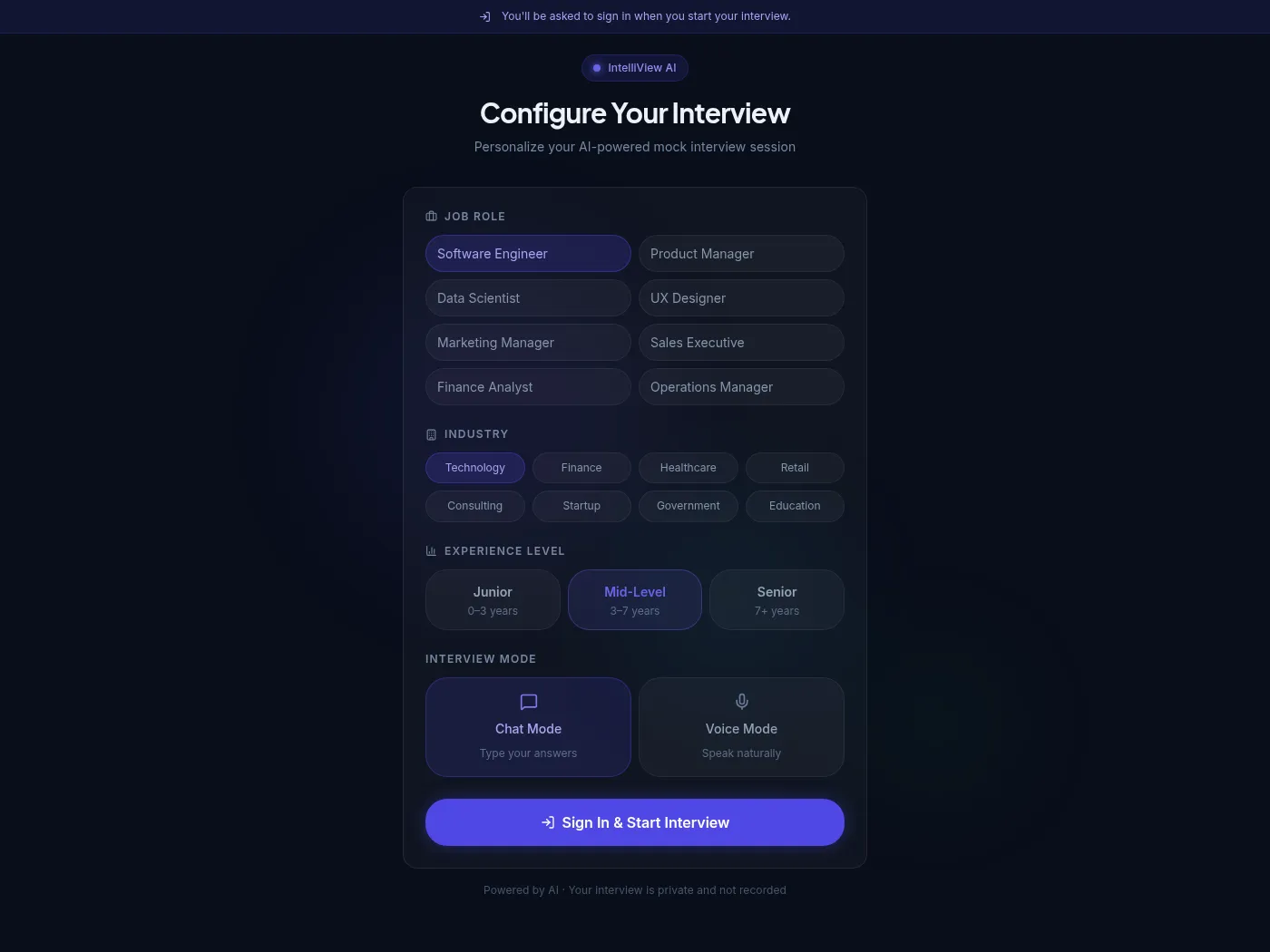 IntelliView Interview AI