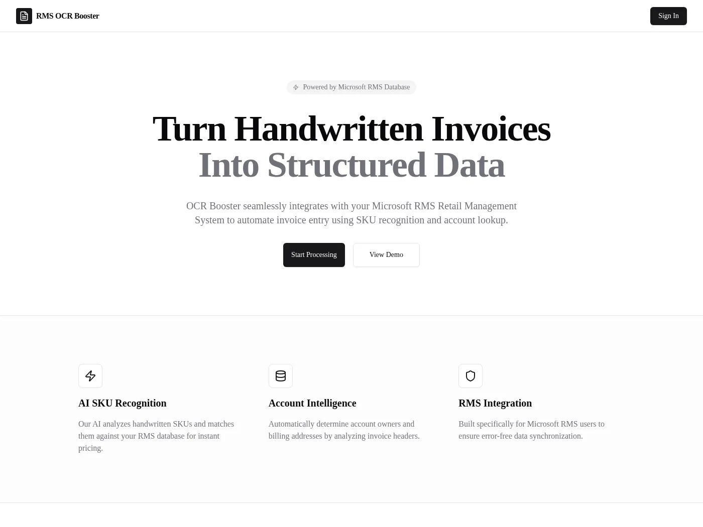 AI Invoice OCR Booster