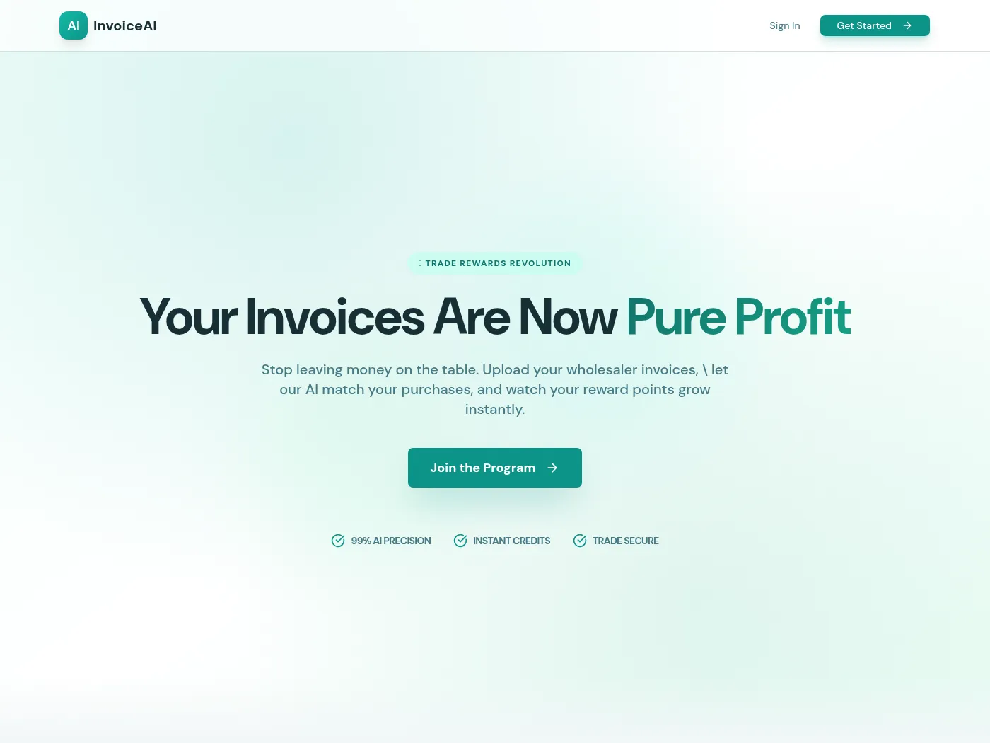 InvoiceAI Rewards Portal