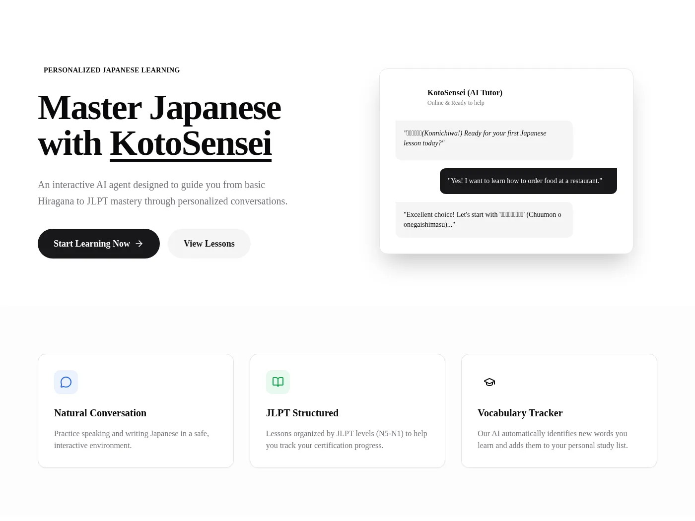 AI Japanese Tutor