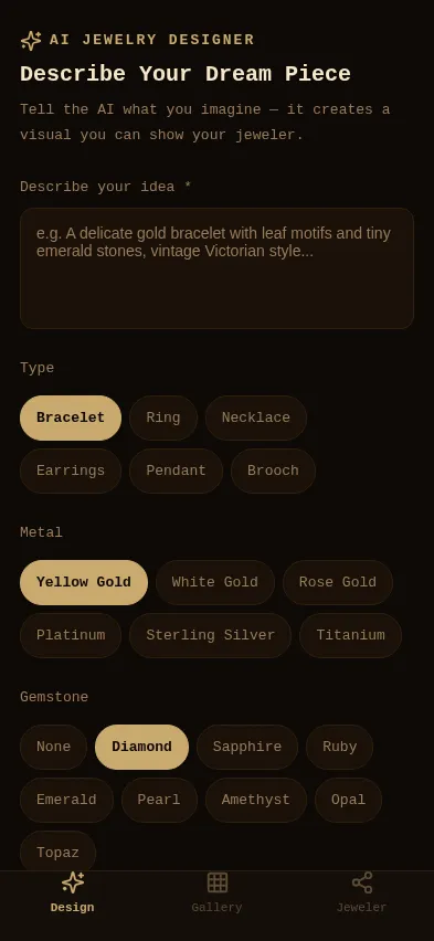 AI Jewelry Designer