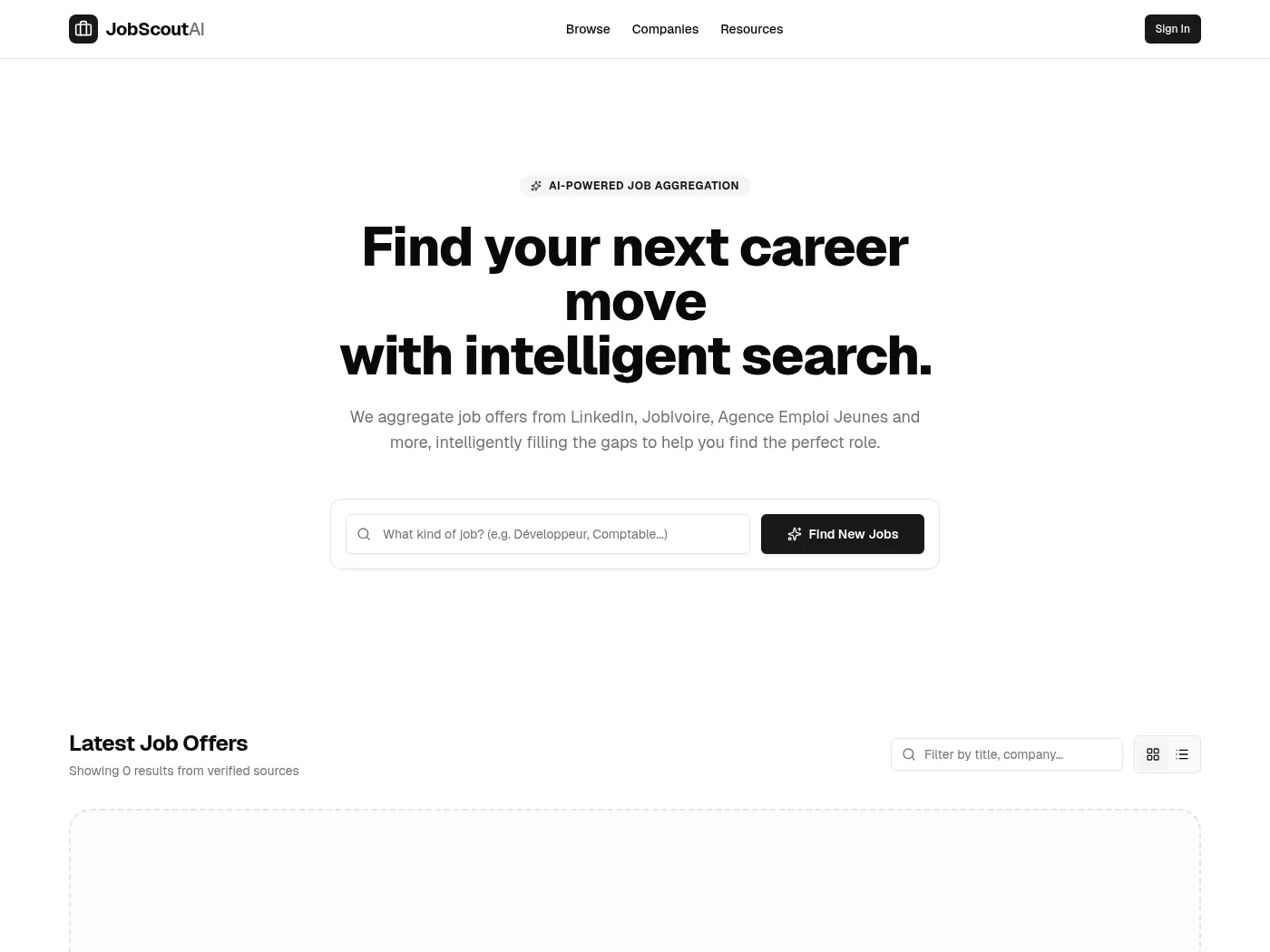 JobScout AI Aggregator