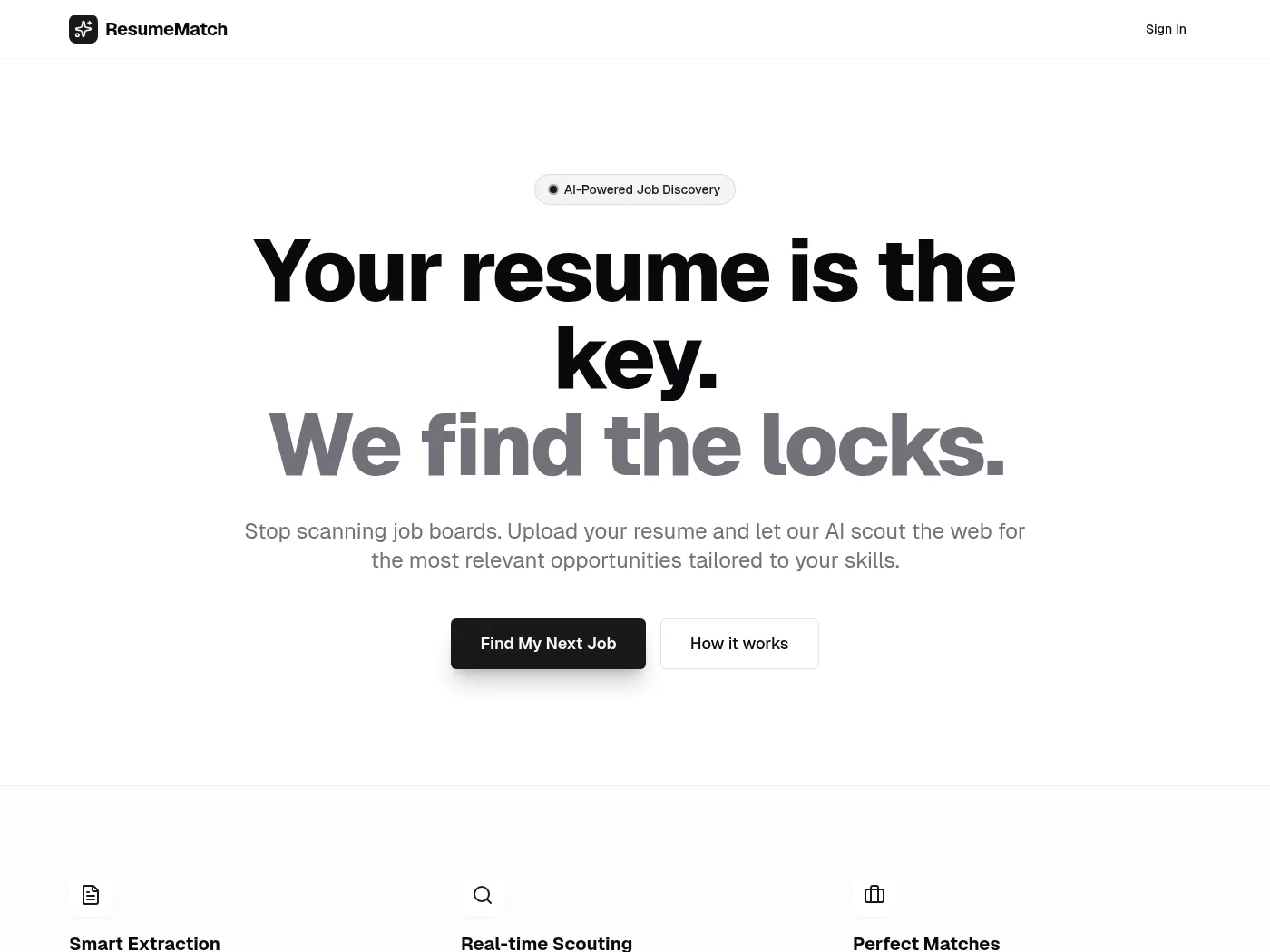 ResumeMatch Job Finder