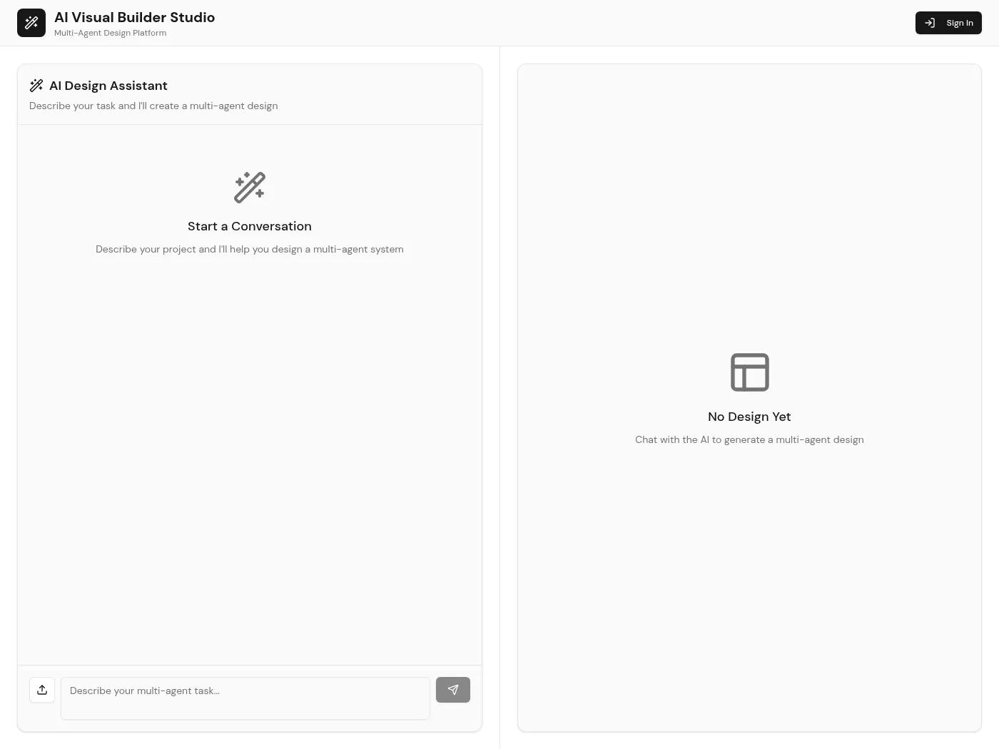 AI Visual Builder Studio
