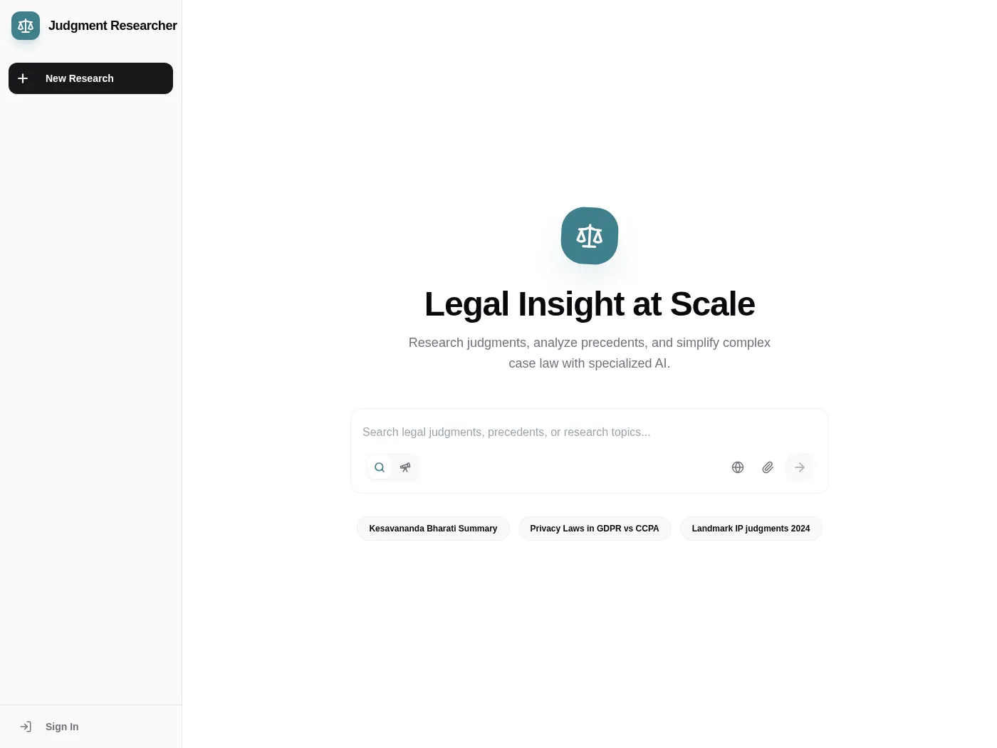 AI Judgment Researcher