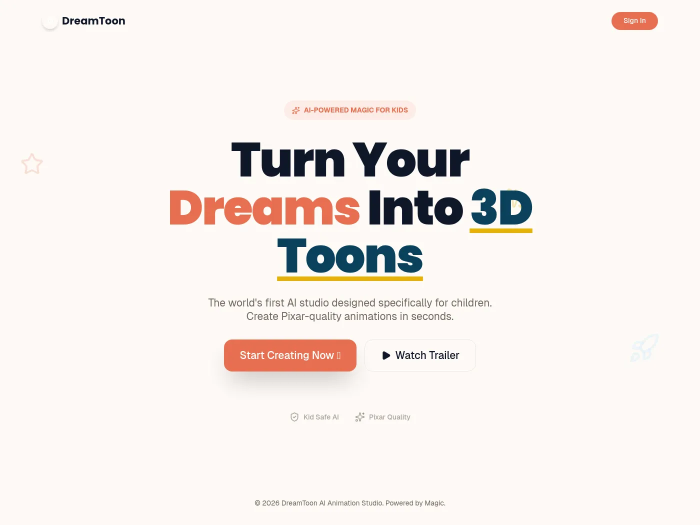 AI Kids Animation Studio