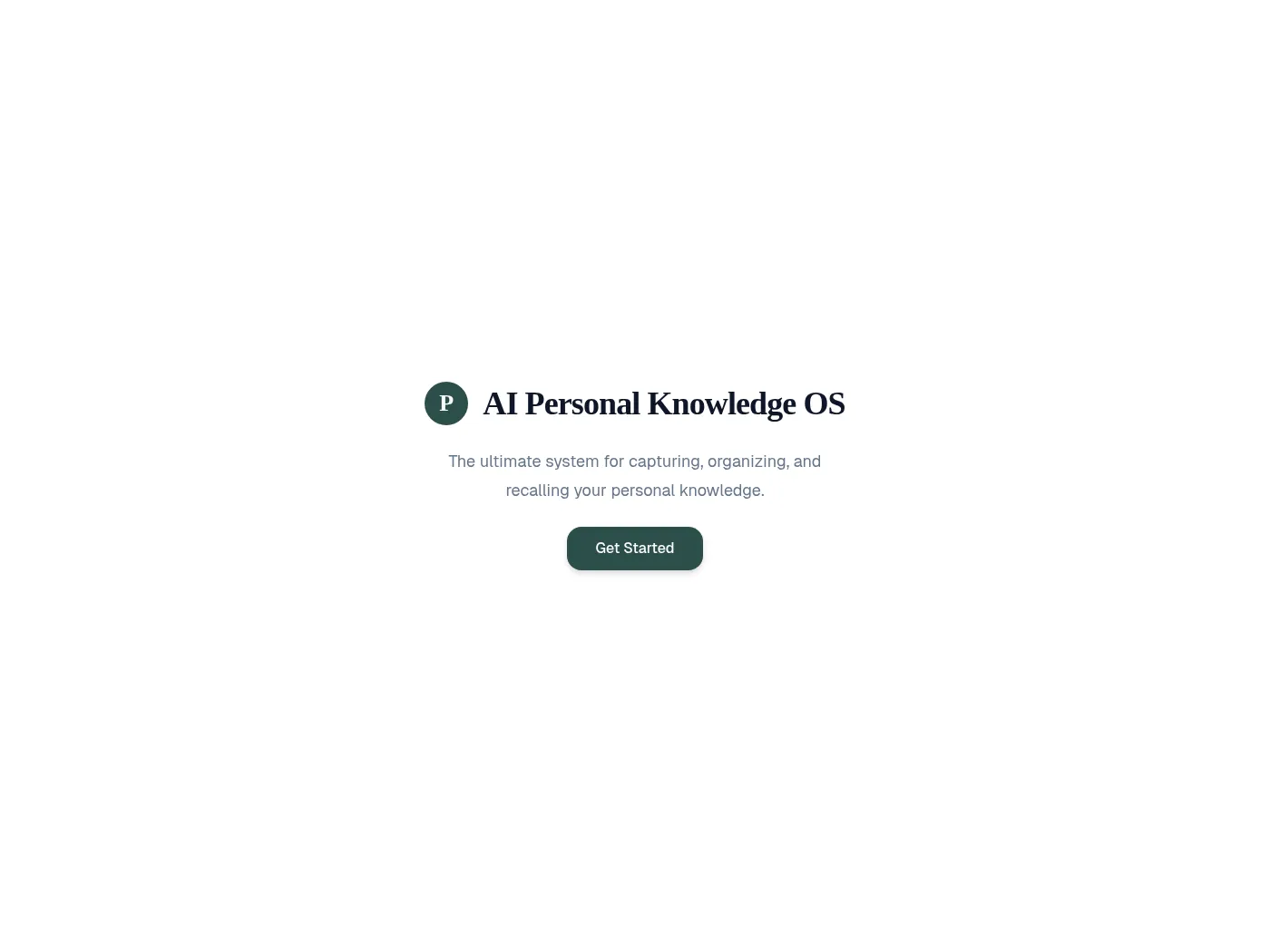 AI Personal Knowledge OS