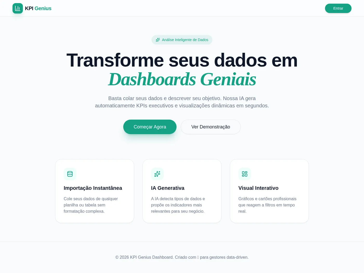 KPI Genius Dashboard