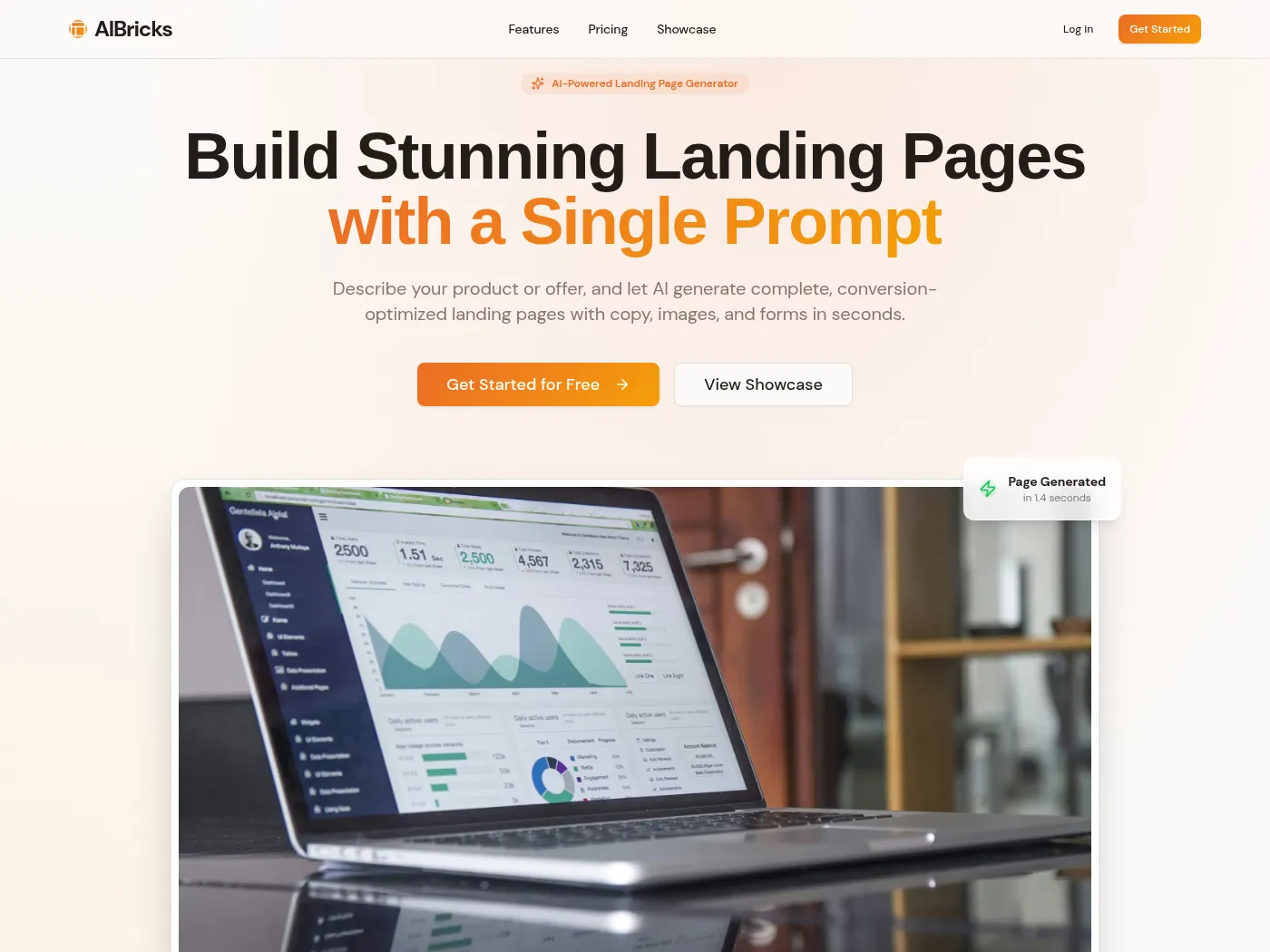 AIBricks Landing Builder