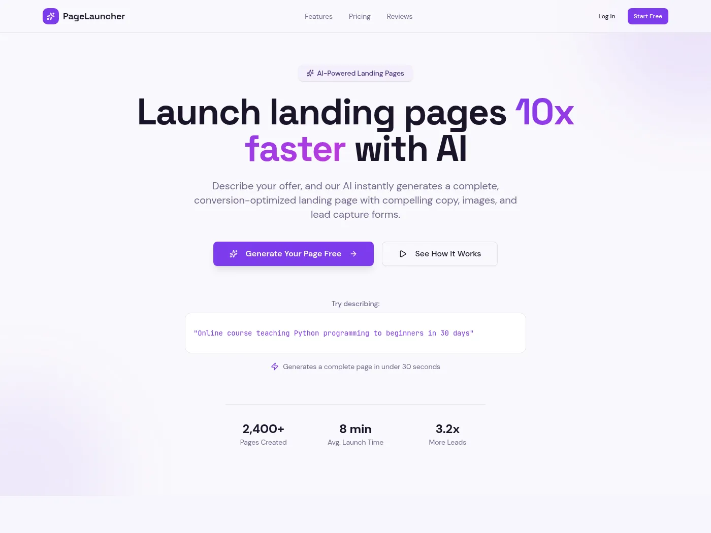 AI Landing Page Builder