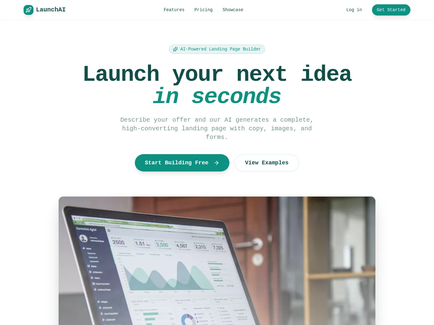 AI Landing Page Builder
