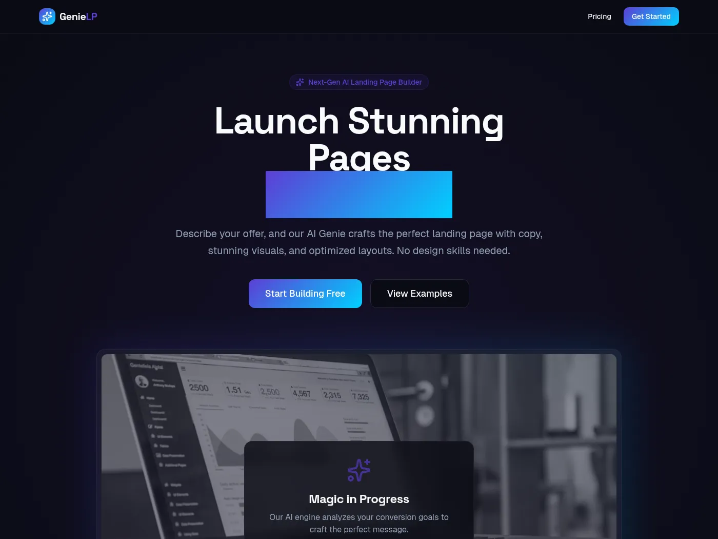 AI Landing Page Genie