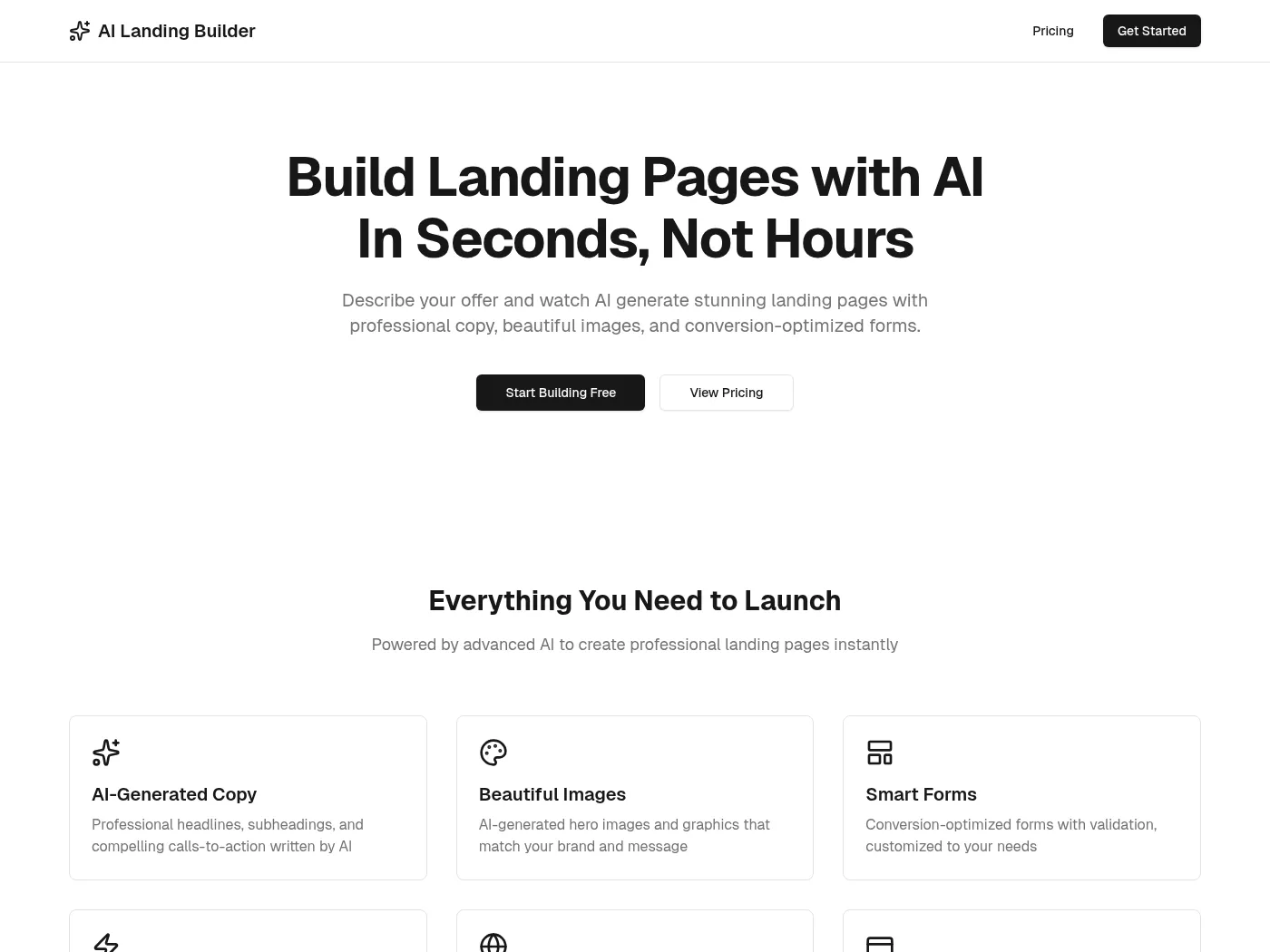 AI Landing Builder