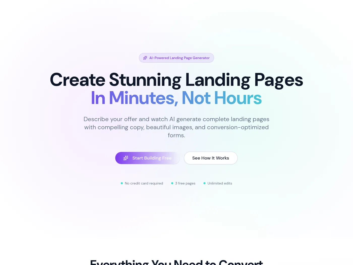 AI Landing Page Builder
