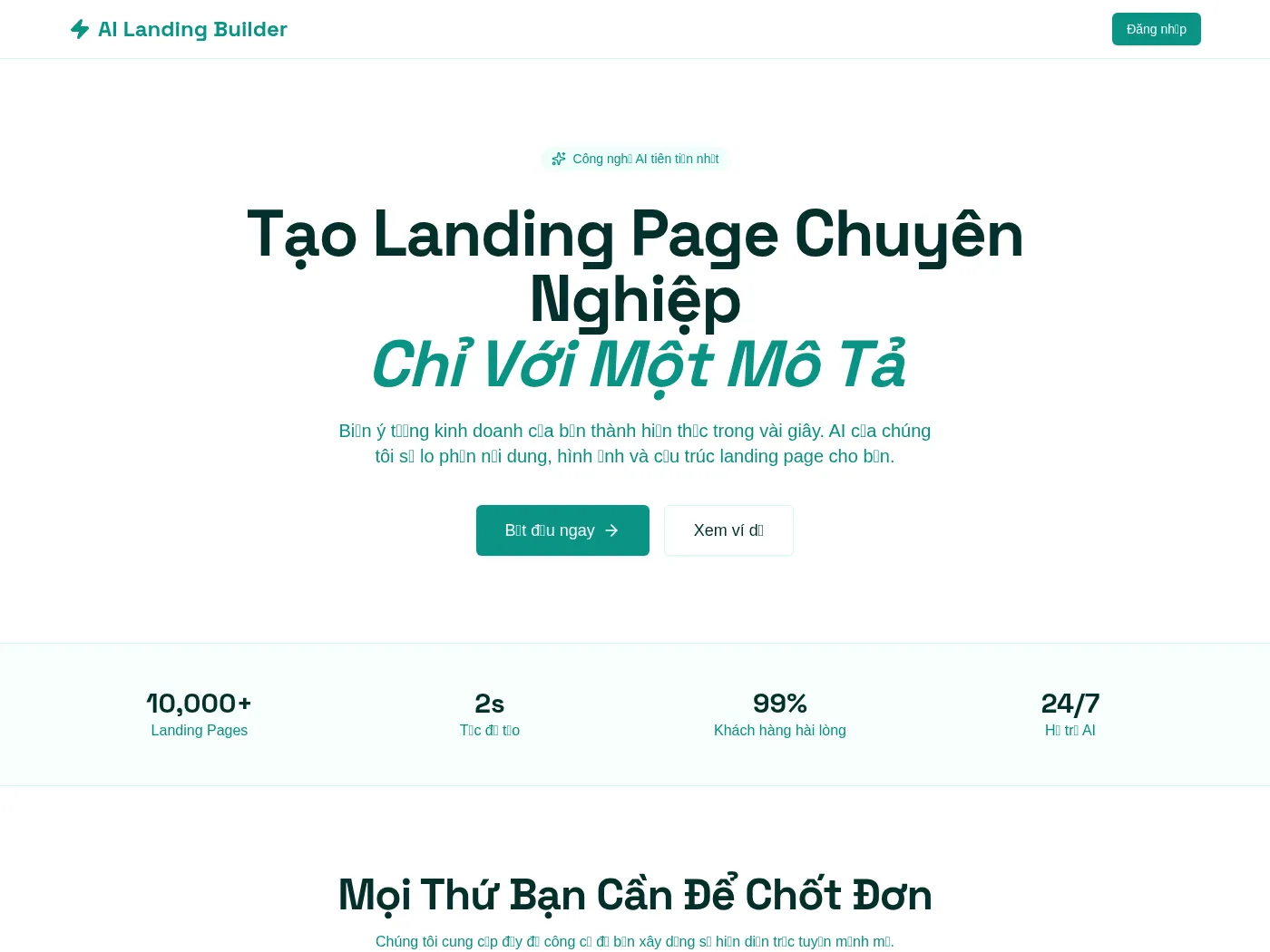 AI Landing Page Maker
