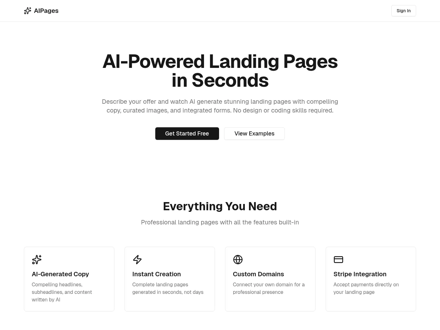 AIPages Generator