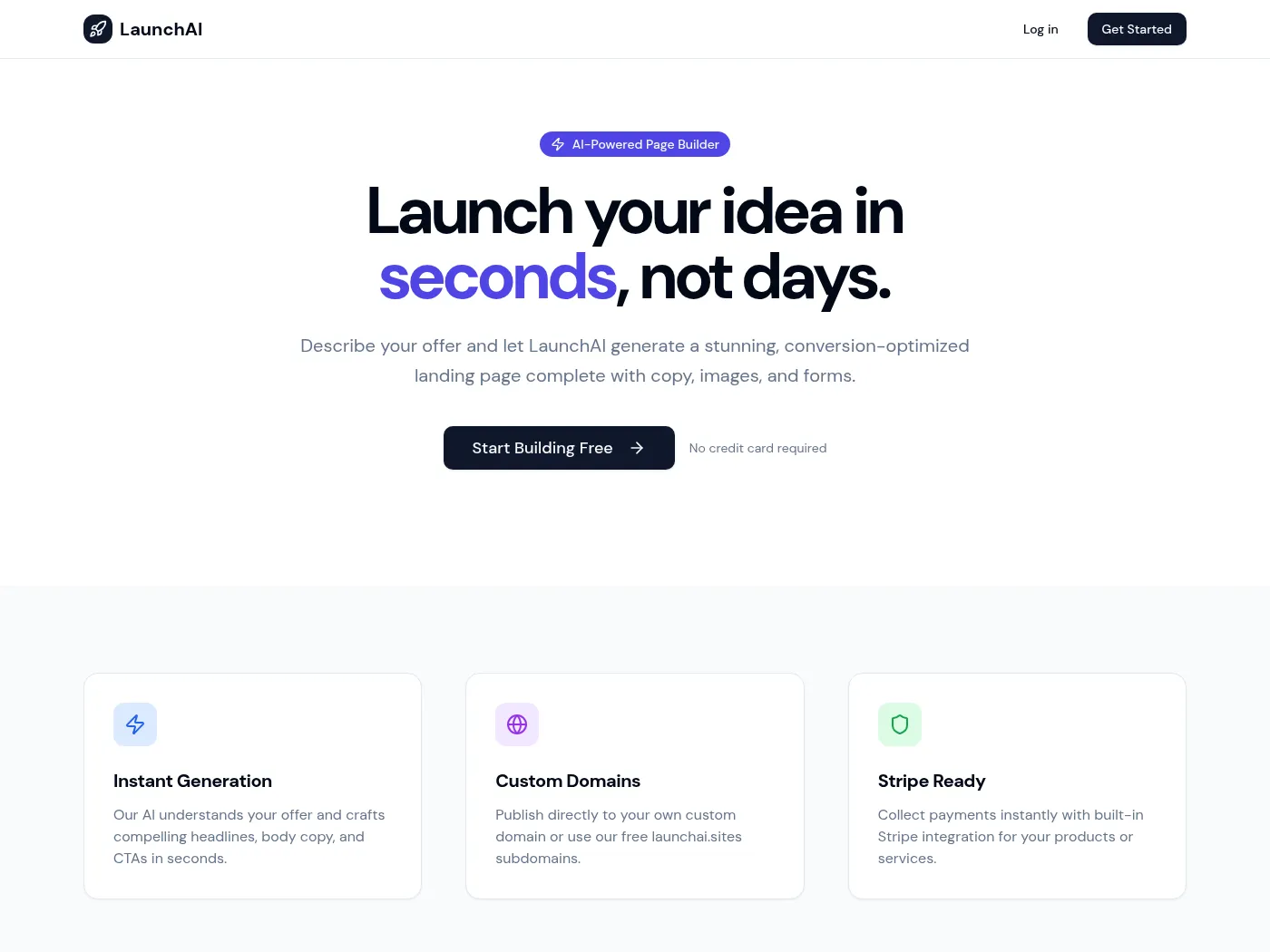 AI Landing Builder