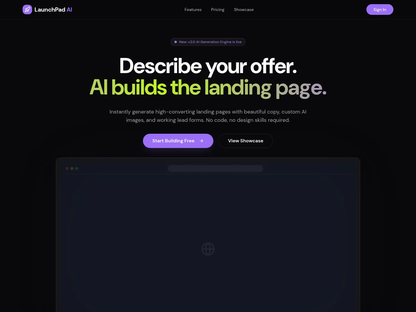 AI Landing Page Builder