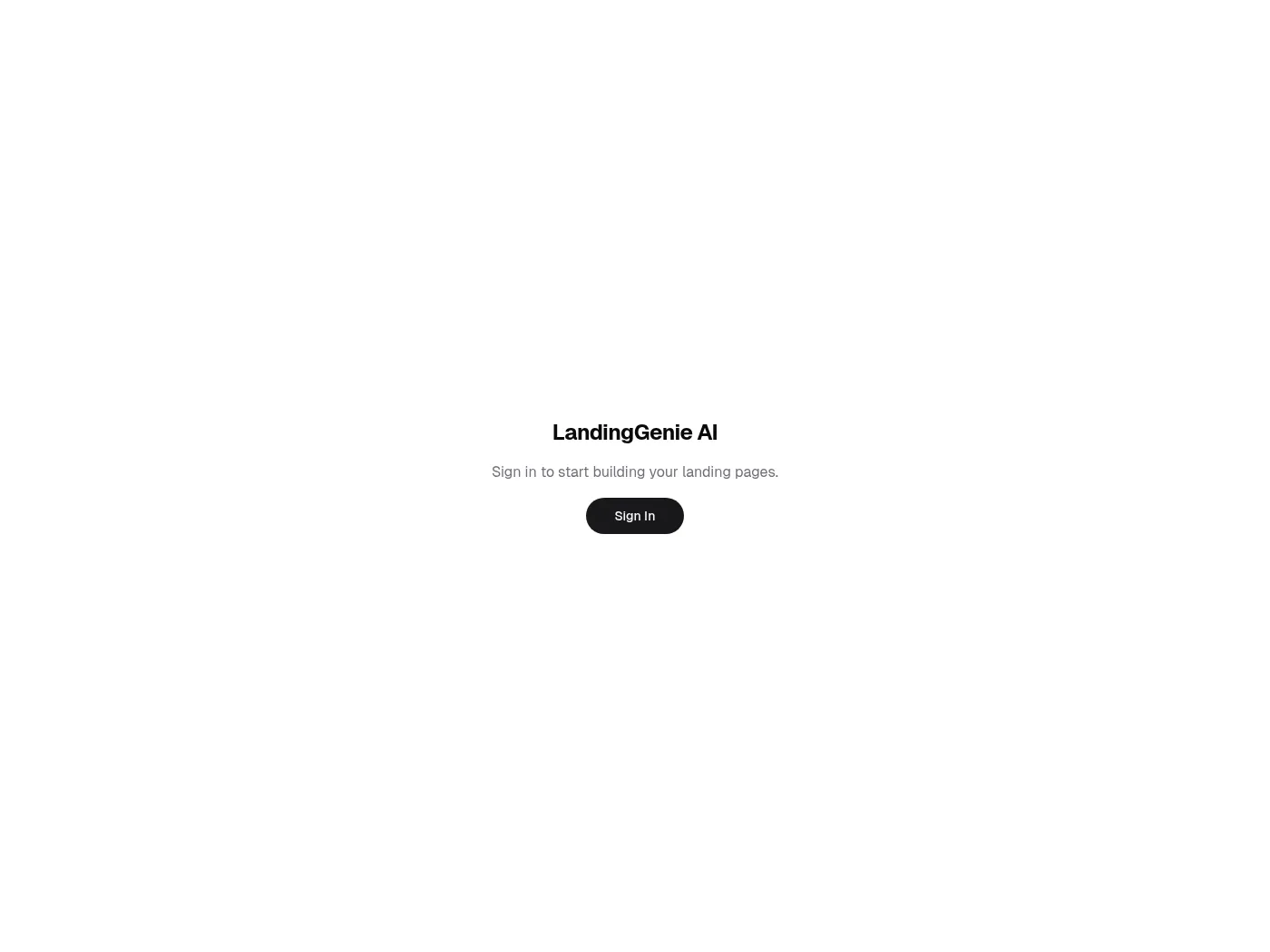 LandingGenie AI
