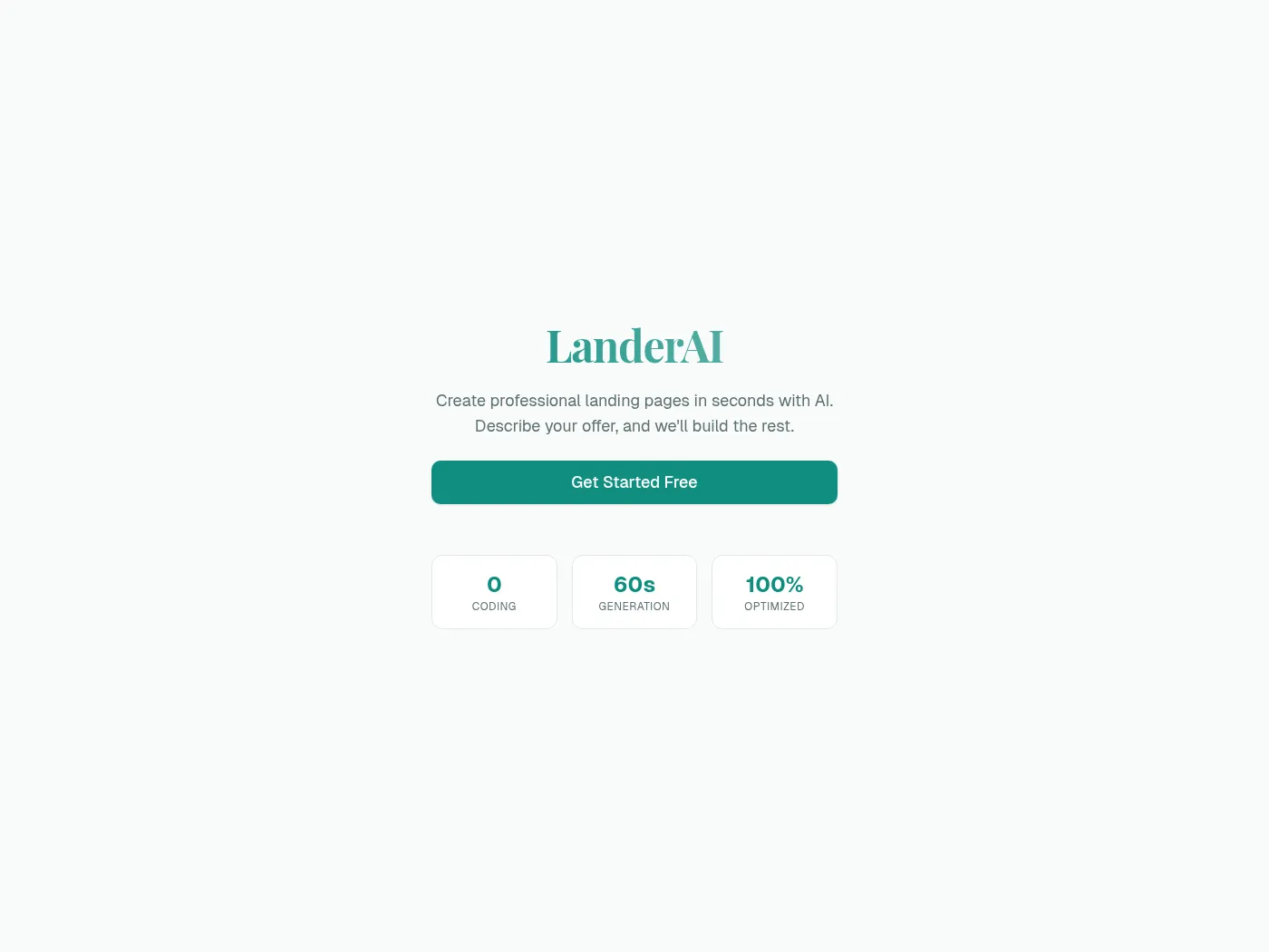 AI Landing Page Crafter