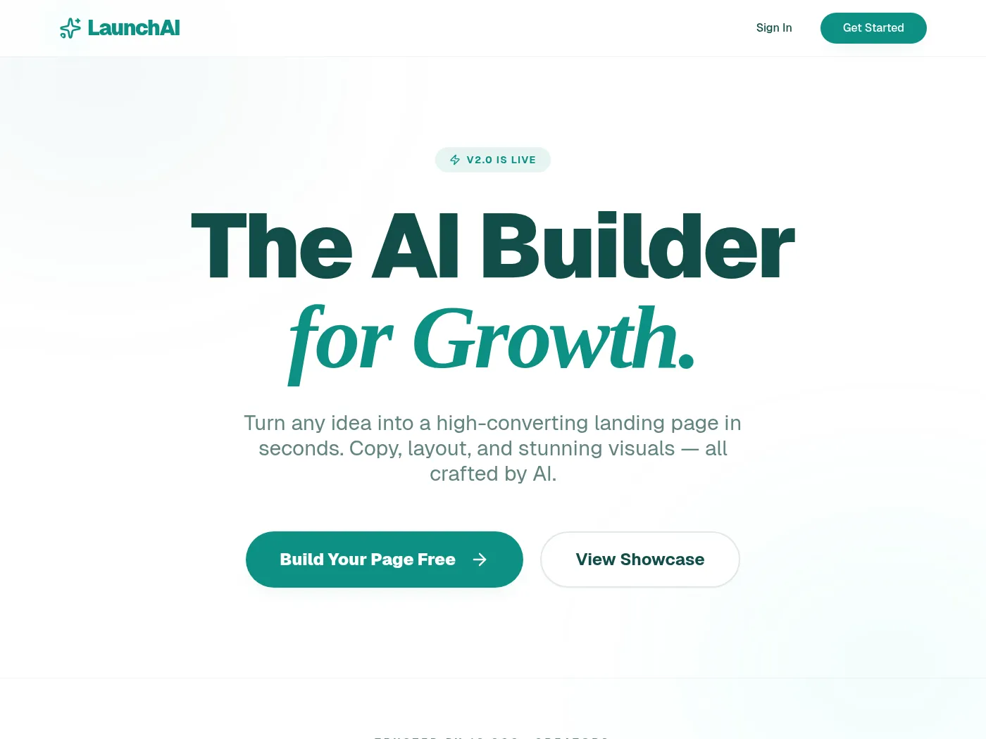 AI Landing Page Creator