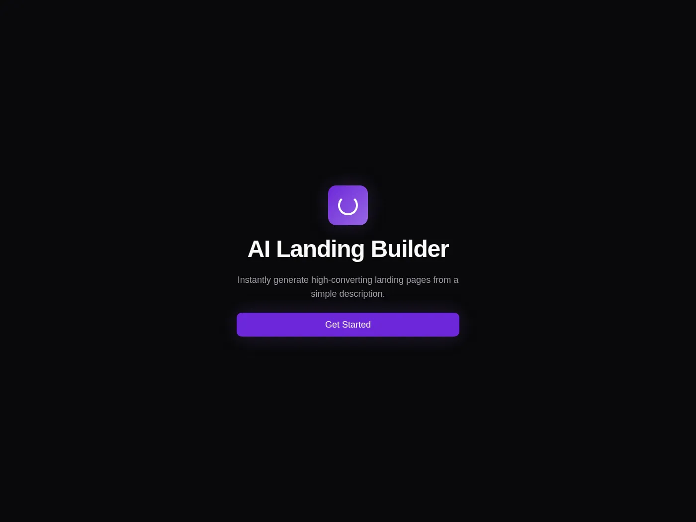 AI Landing Creator