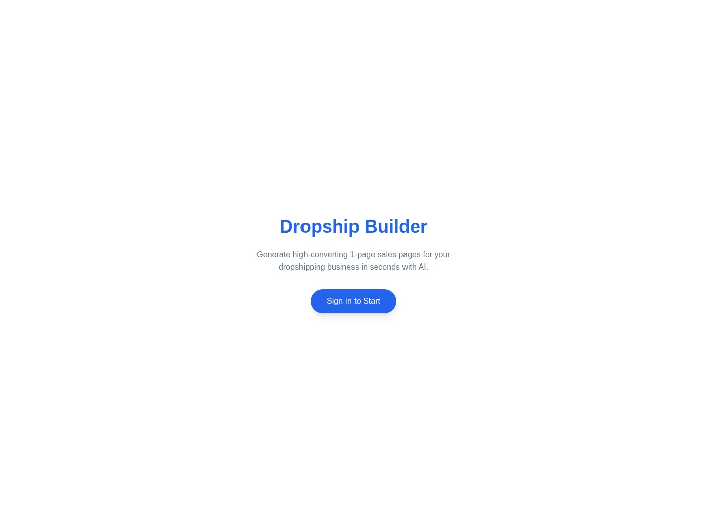 Blink.new Dropship Builder