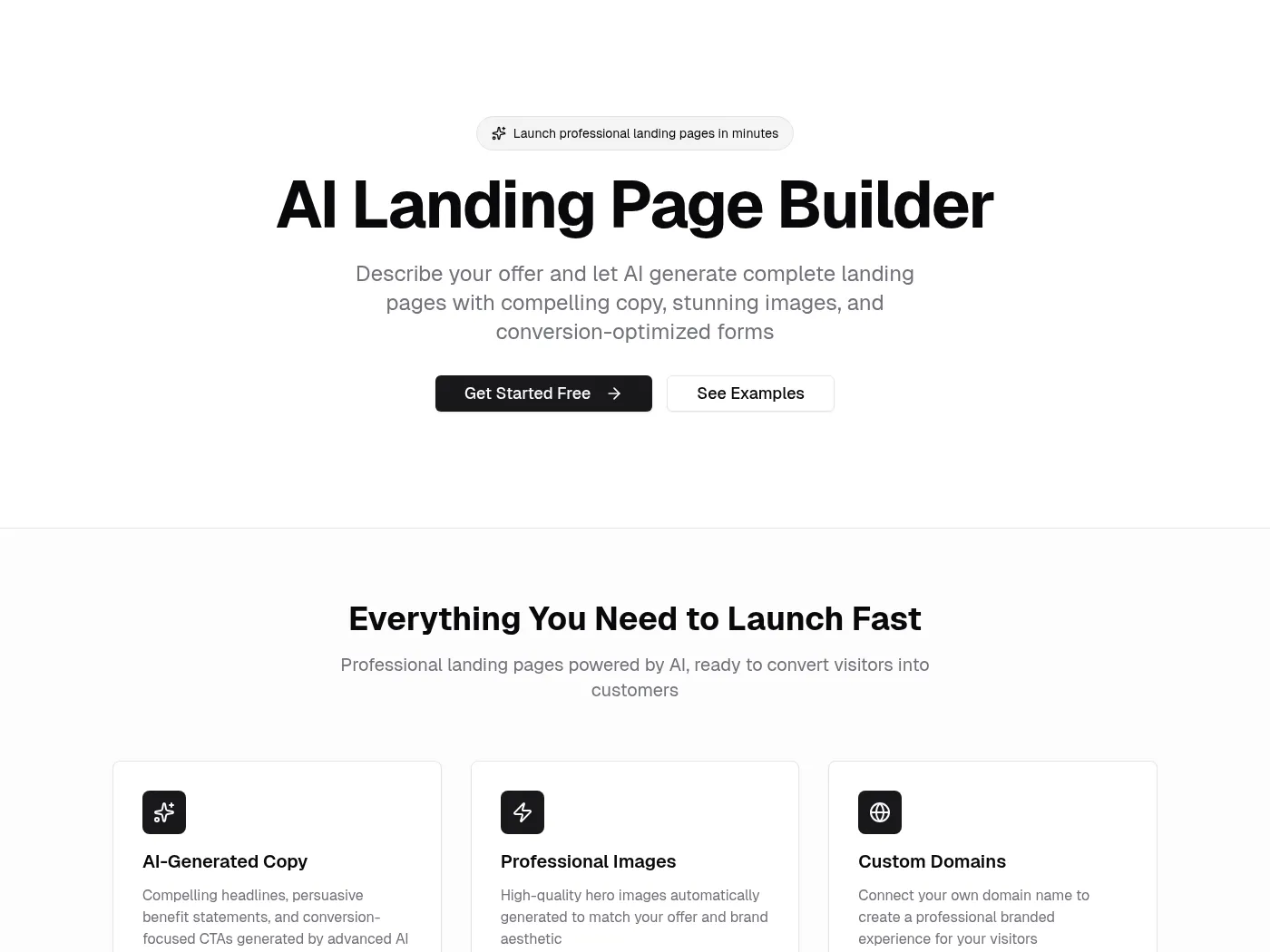 AI Landing Page Builder