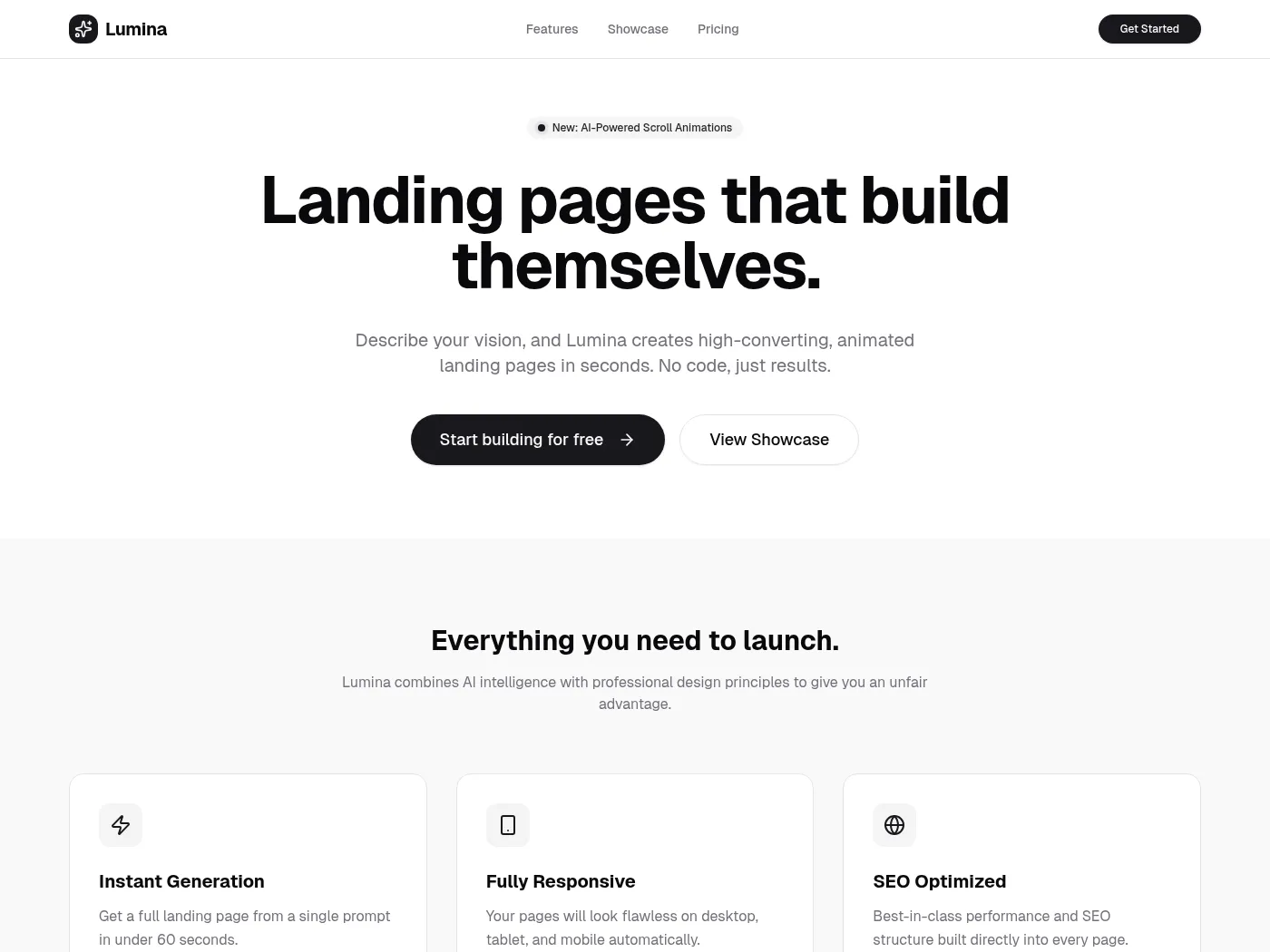 AI Landing Builder