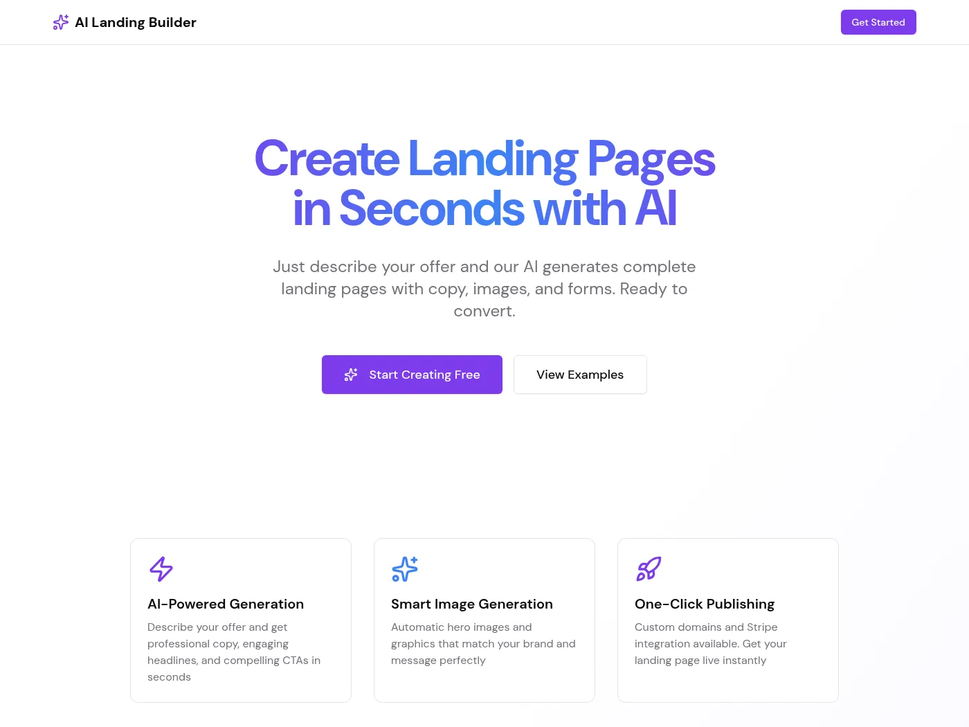 AI Landing Page Builder