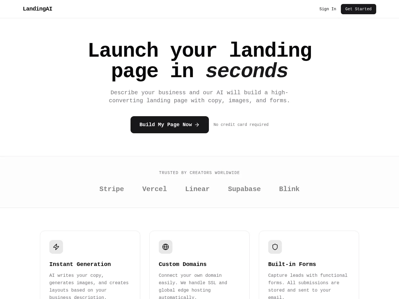 LandingAI Builder