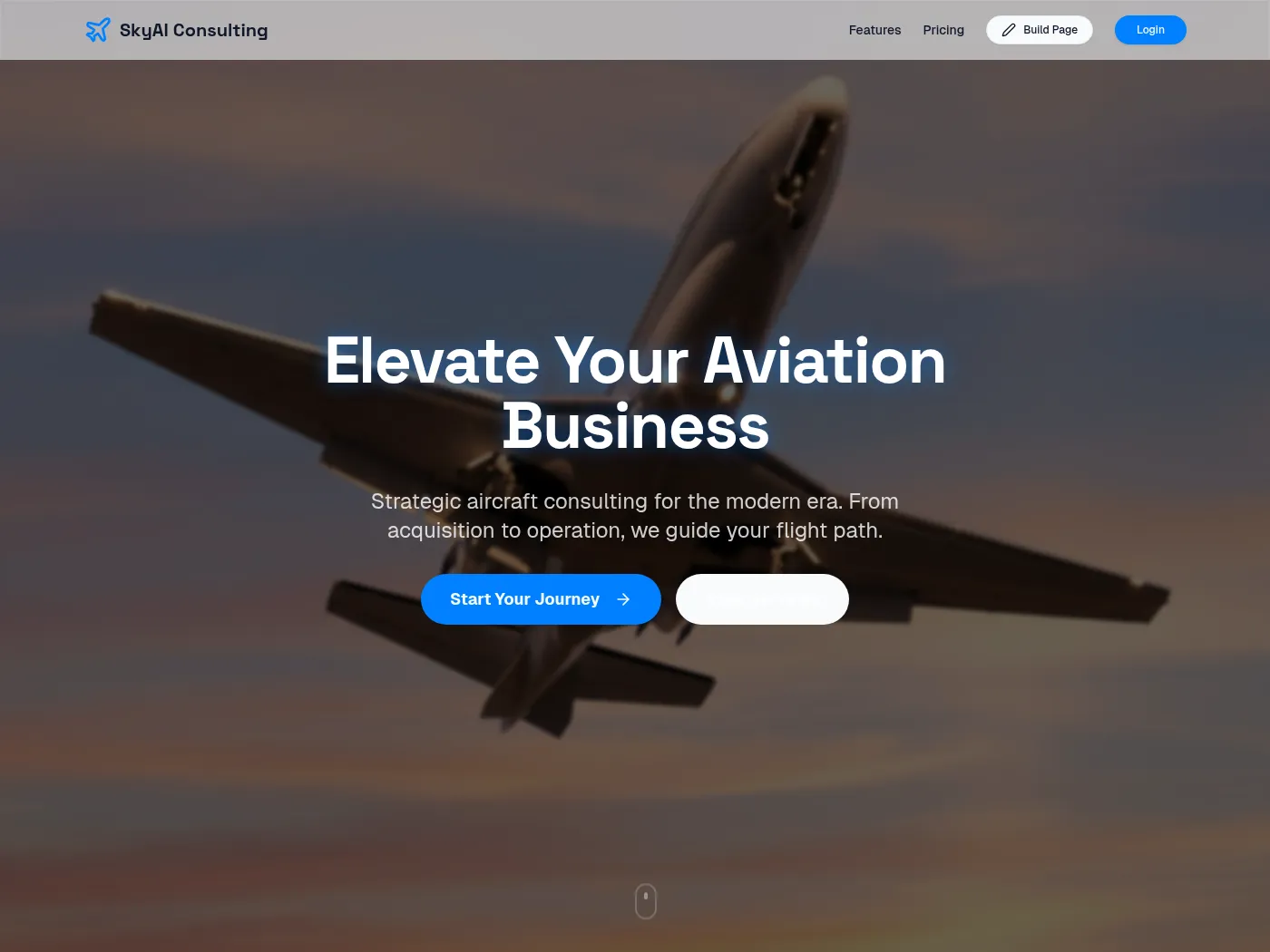 SkyAI Landing Page Builder