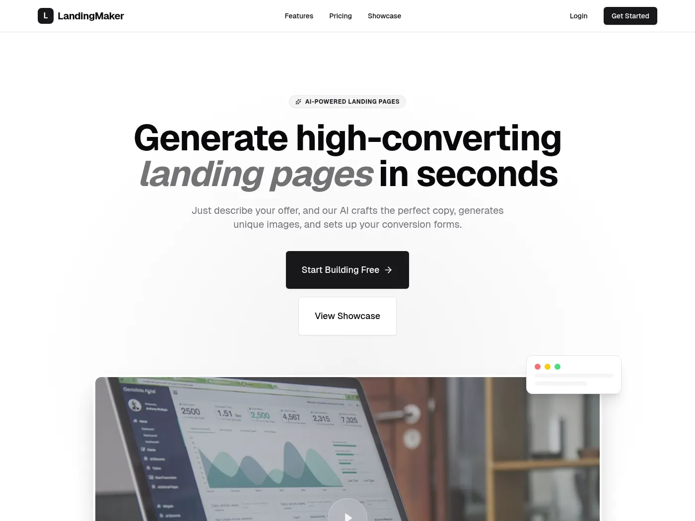 AI Landing Page Maker