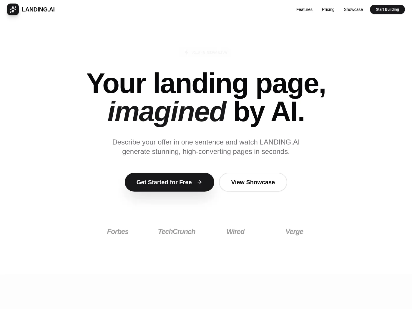 AI Landing Page Builder