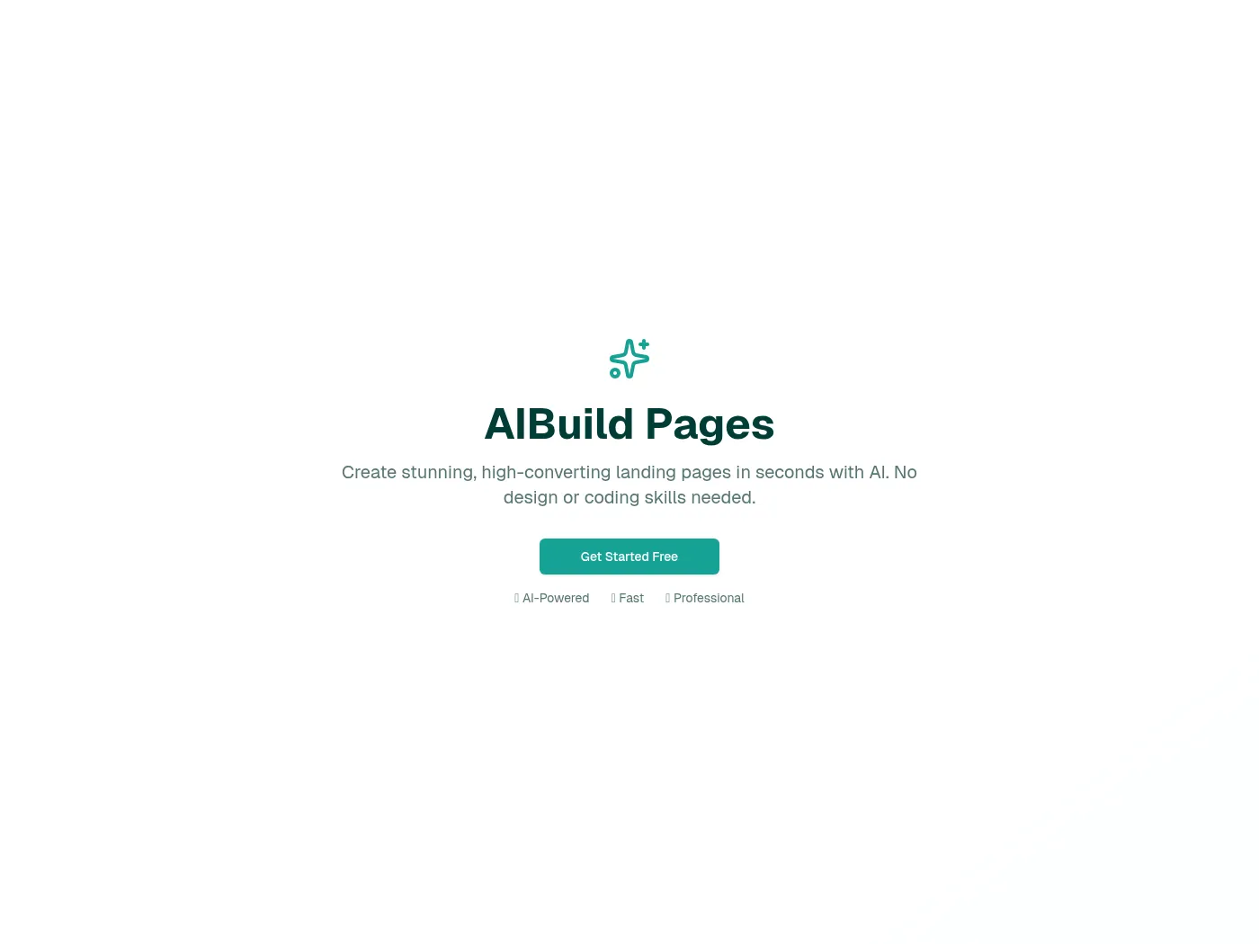 AIBuild Pages