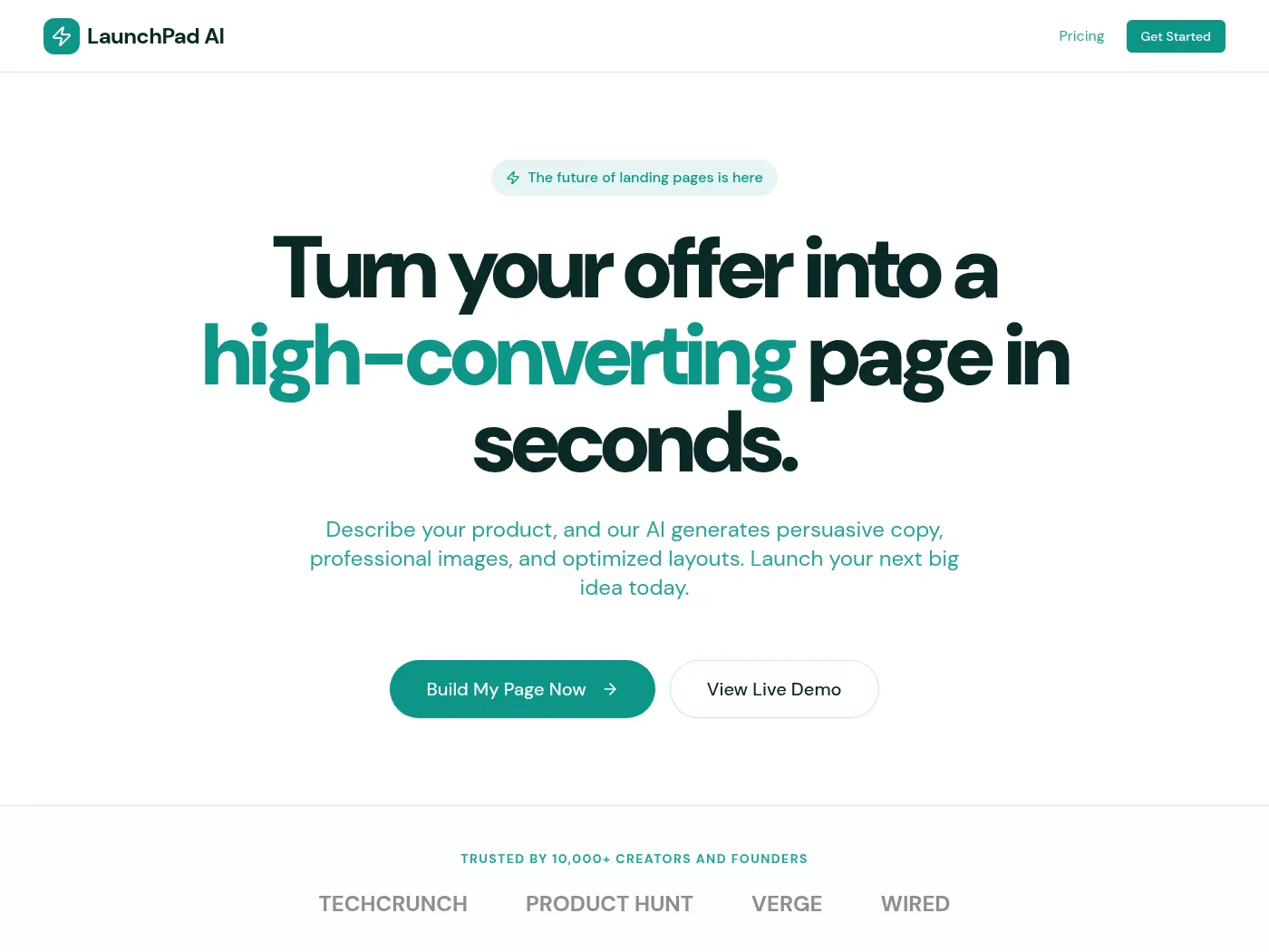 AI Landing Page Builder