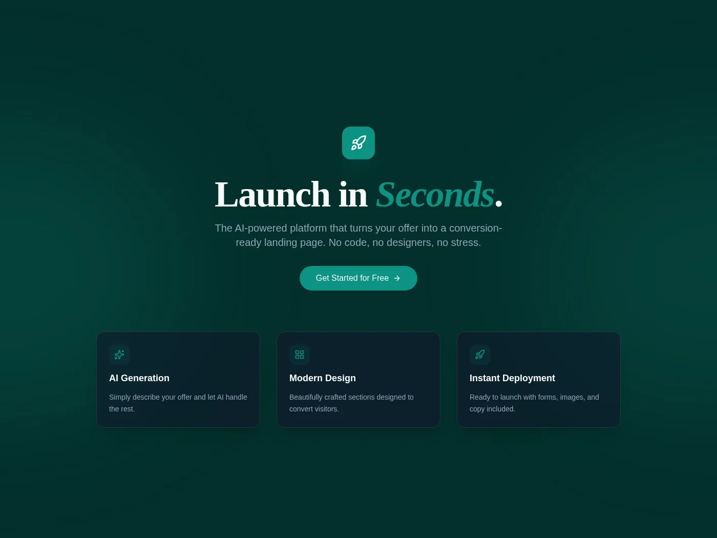AI Landing Page Builder