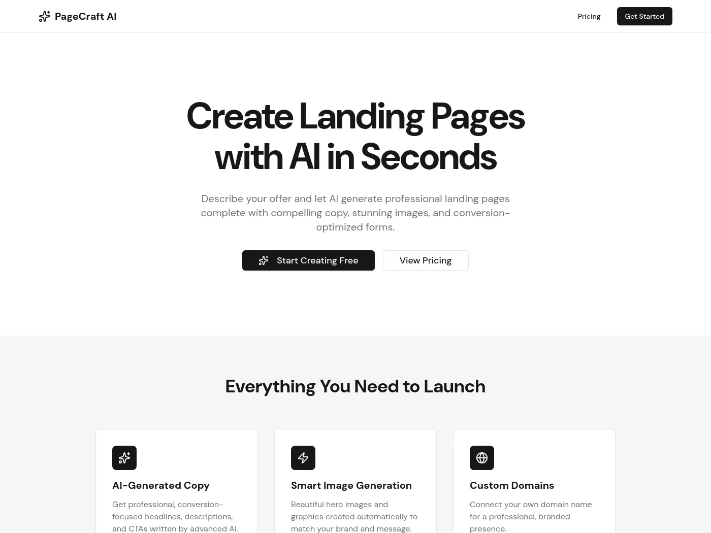 AI Landing Page Builder