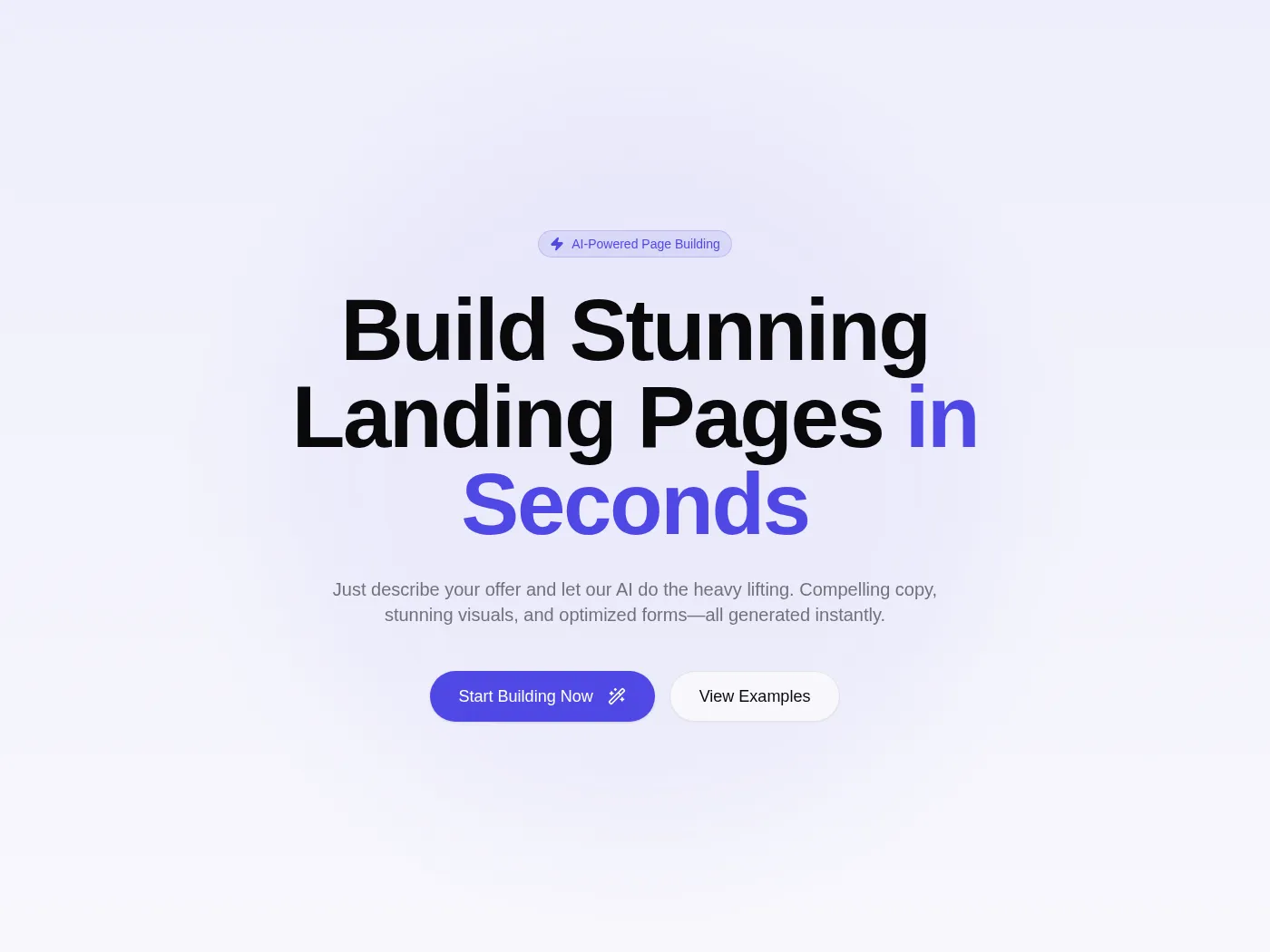AI Landing Page Studio