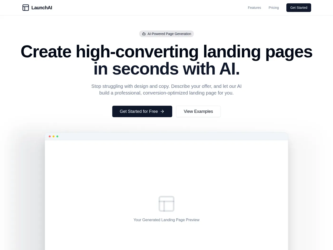 AI Landing Page Builder