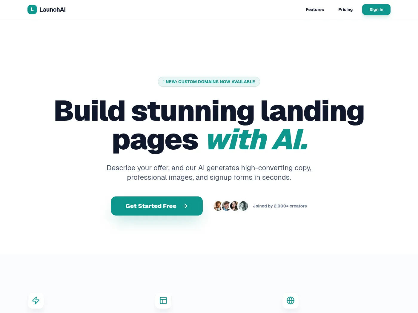 AI Landing Page Builder
