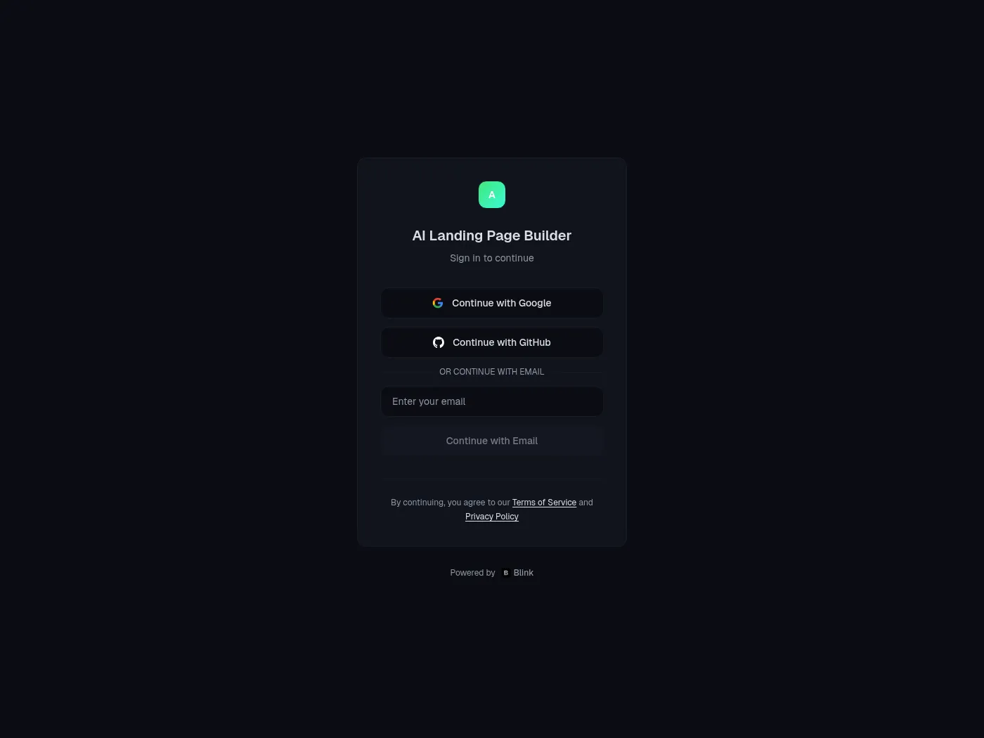 AI Landing Page Builder