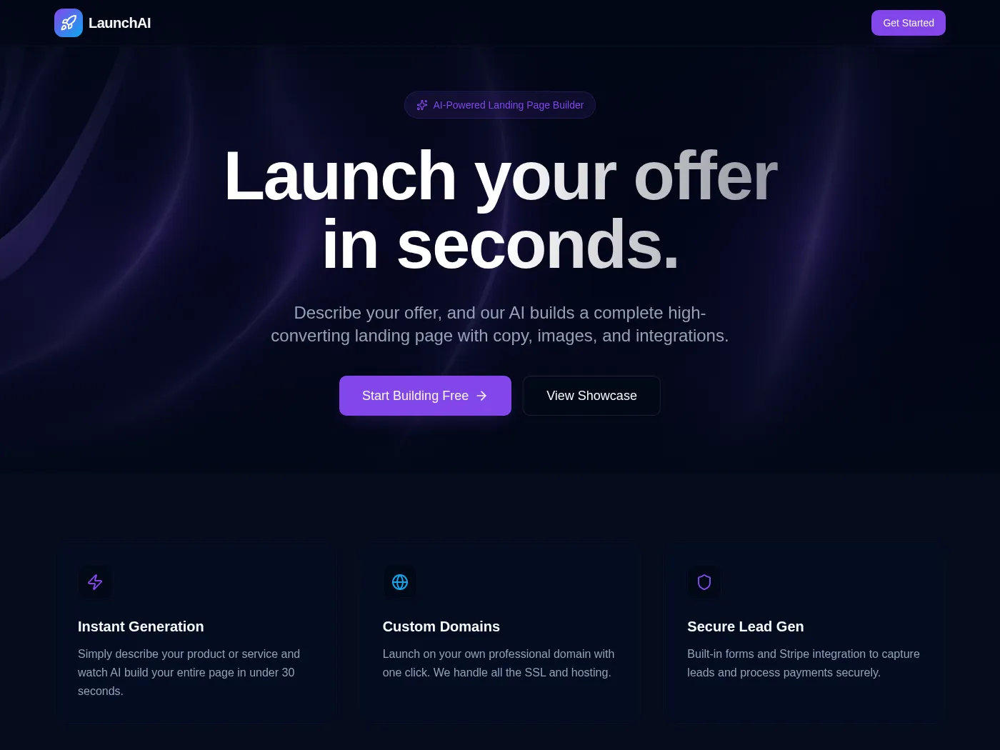 AI Landing Page Builder