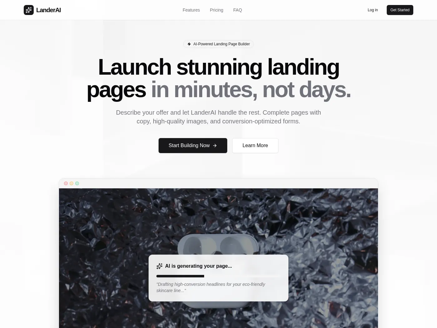 AI Landing Page Builder