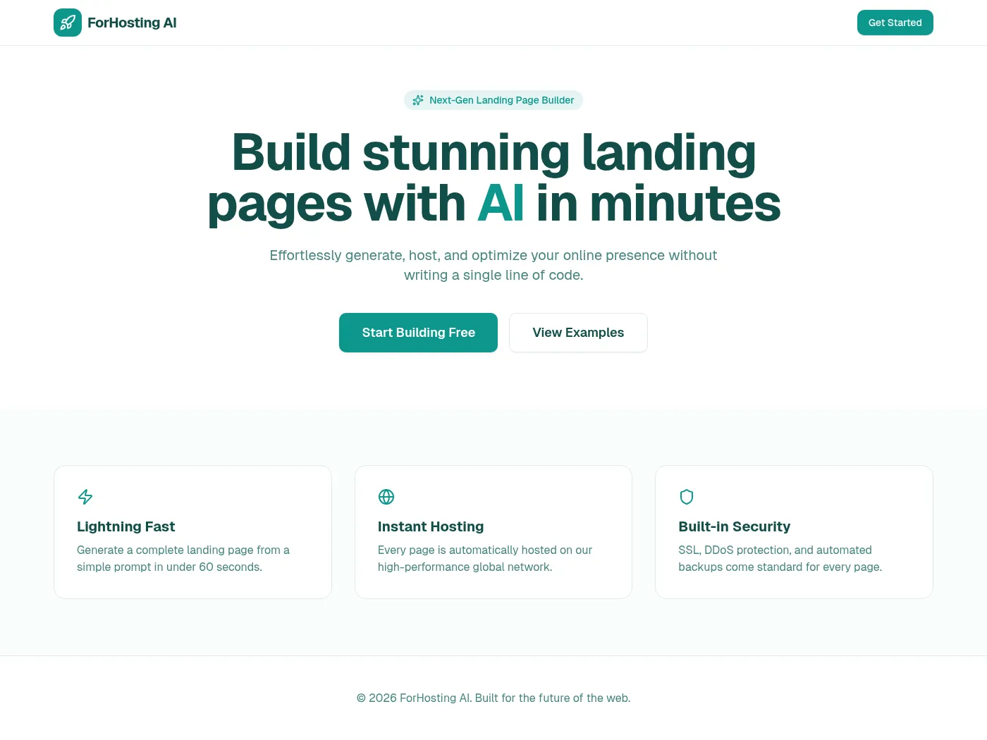 AI Landing Page Builder